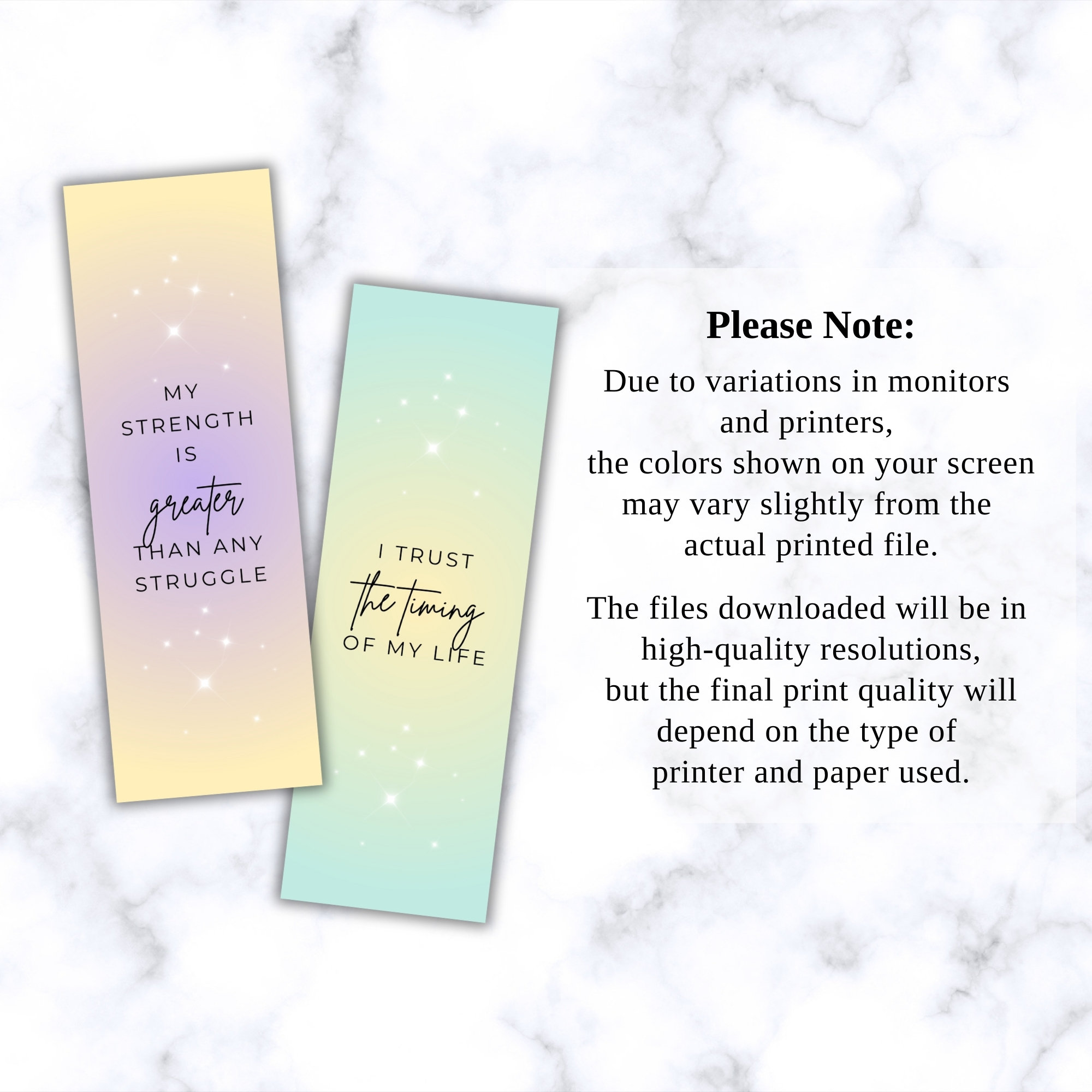Printable Cute Bookmarks for Self Love, Positive Affirmation Quotes for ...