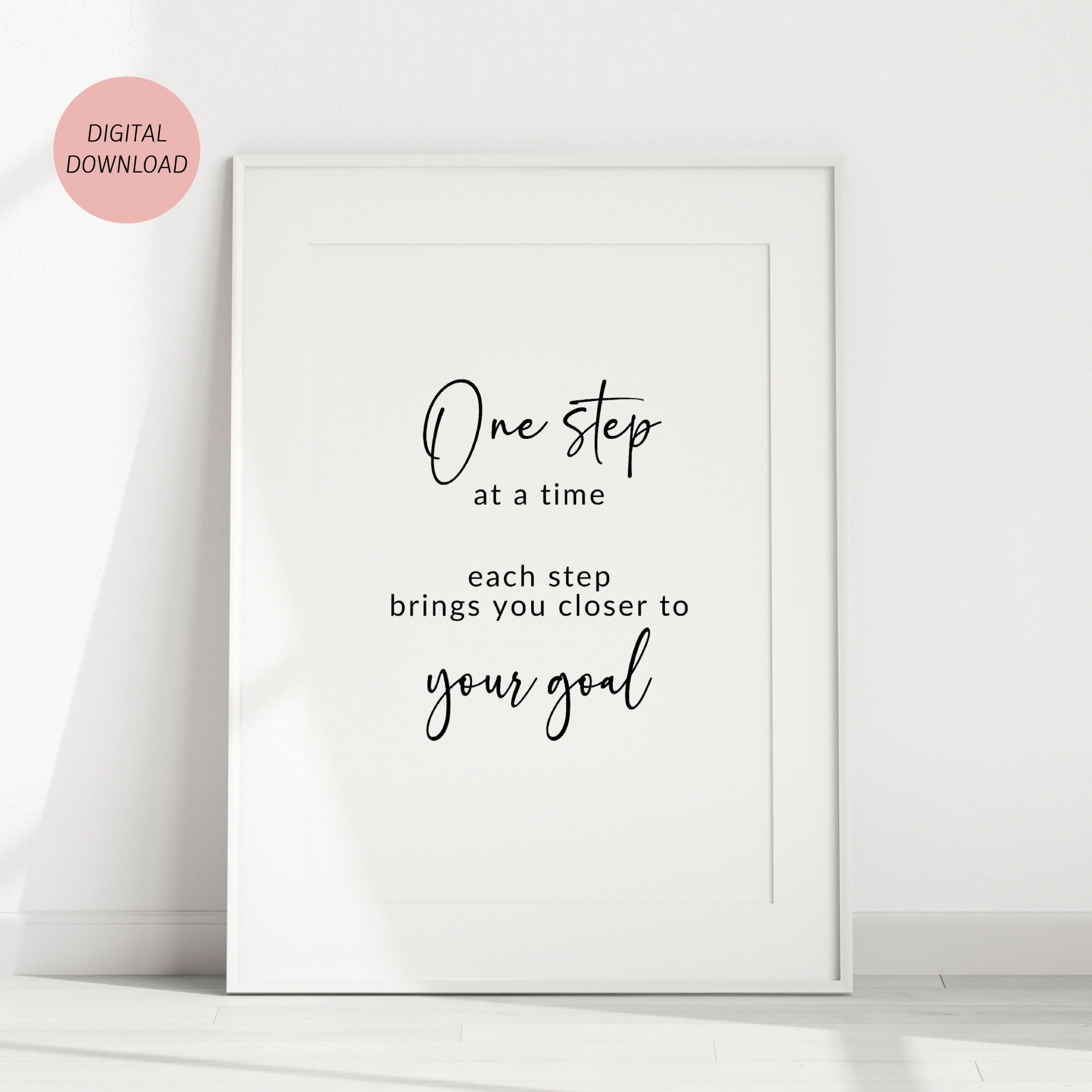 Inspirational Quotes Wall Art, Printable Motivational Poster for Office ...