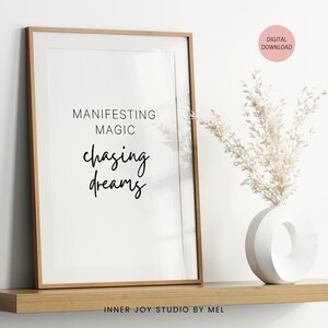 Printable Affirmation Wall Art, Inspirational Quote, Motivational ...