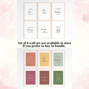 Printable Positive Affirmation Wall Art for Self Love, Inspirational ...