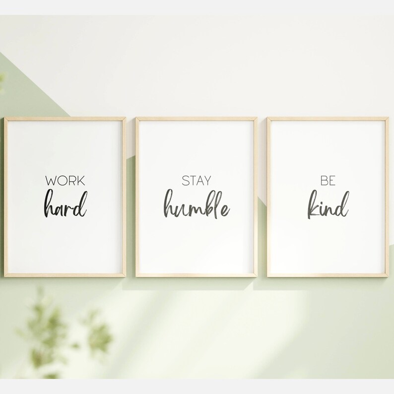 Set of 3 Motivational Poster for College Dorm Decor, Printable ...