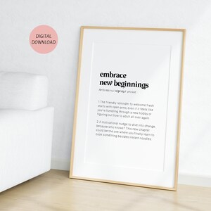 Funny Definition Poster, Printable Daily Affirmations Wall Art ...