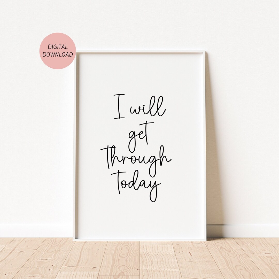 Printable Positive Affirmations Quote Wall Art, Motivational Poster for ...