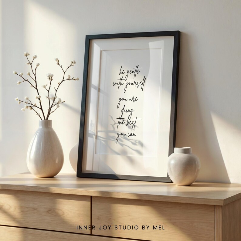 Printable Inspirational Quotes Wall Art for Self Care, Motivational ...