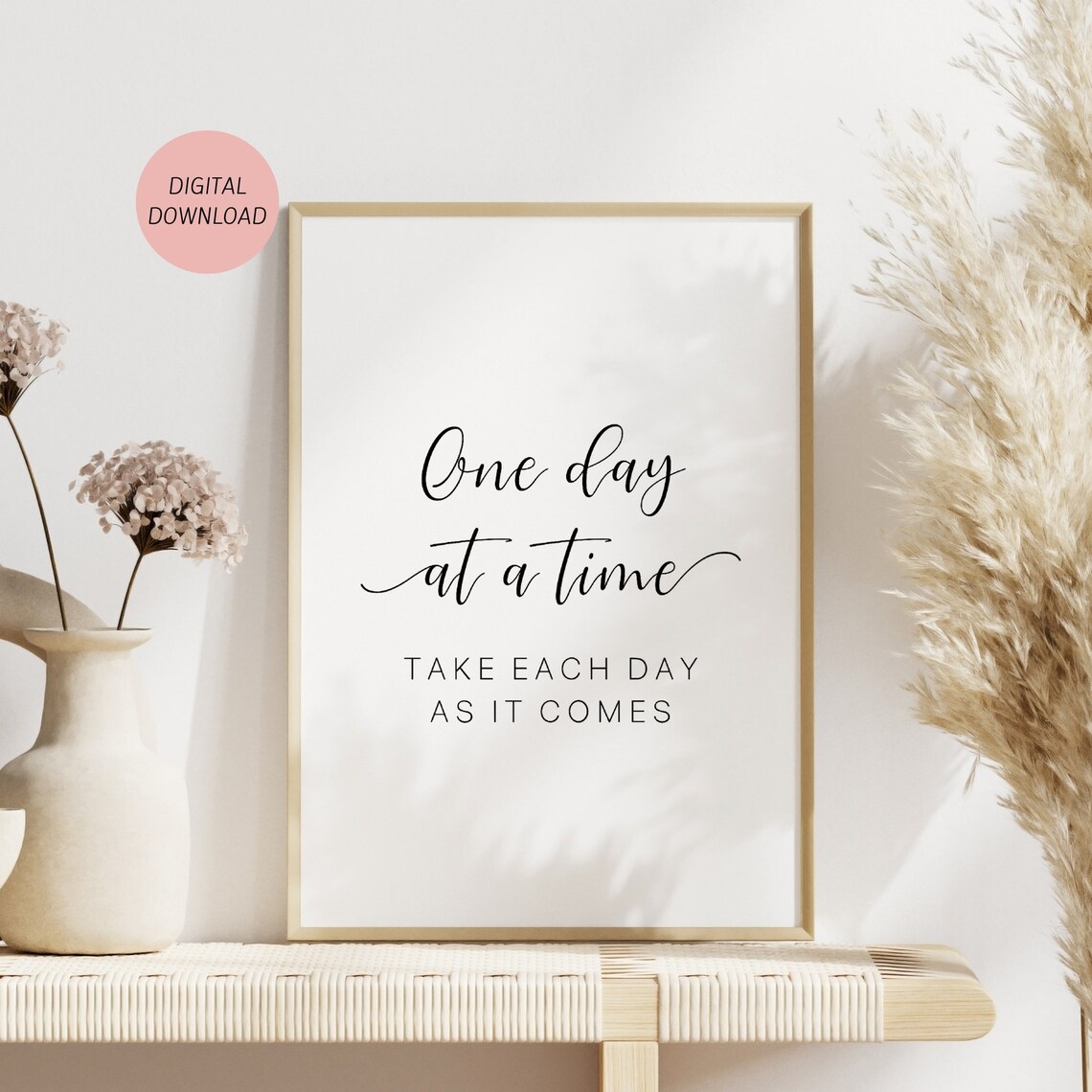 Motivational Poster for Mental Health & Self Love, Printable Wall Art ...