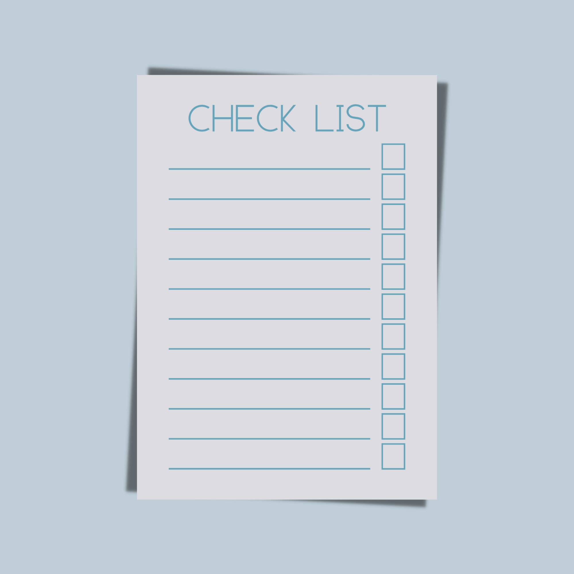 Check List Digital Check List Printable Check List - Etsy Sweden