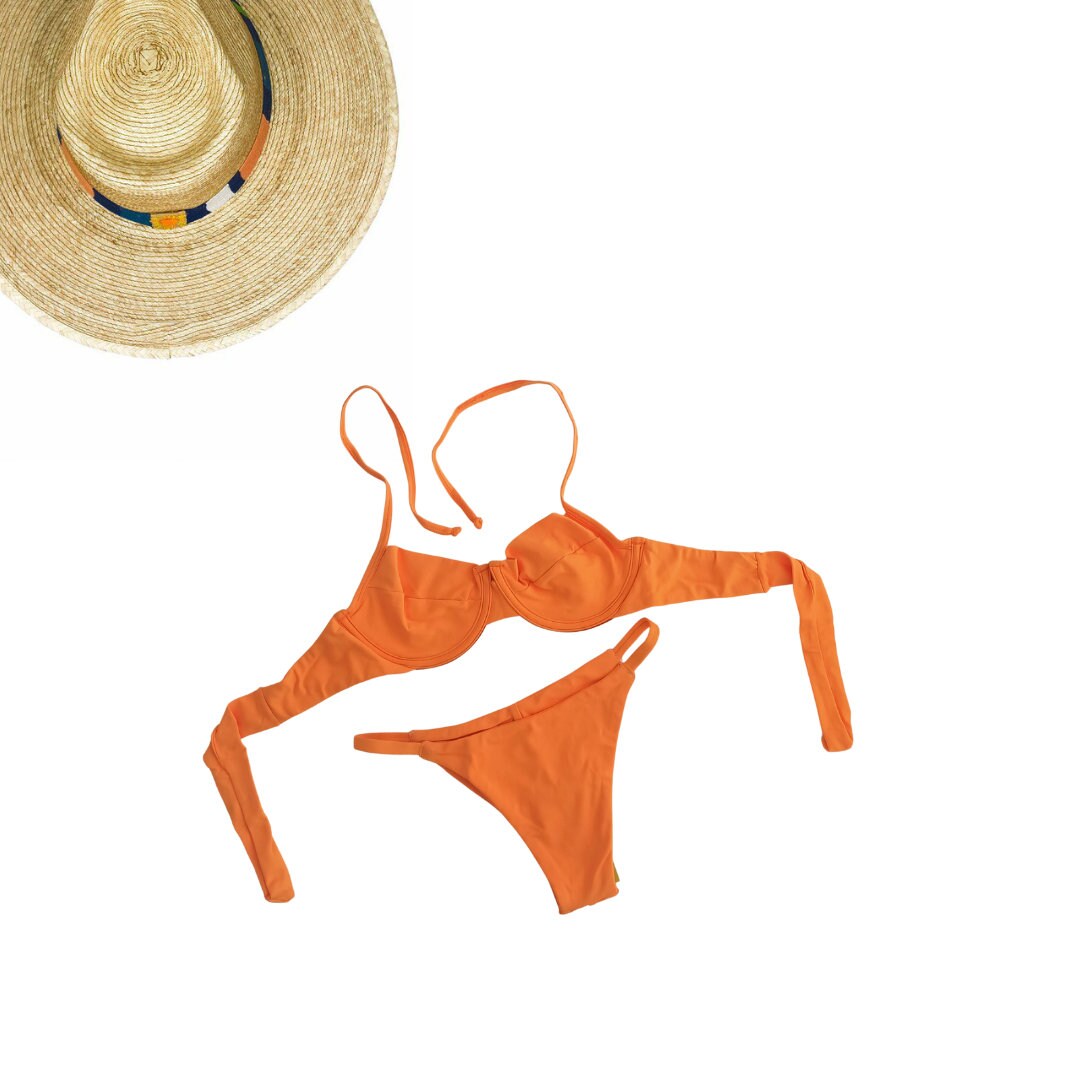 Light Orange Brazilian Bikini Brazilian Style Bikini Last - Etsy
