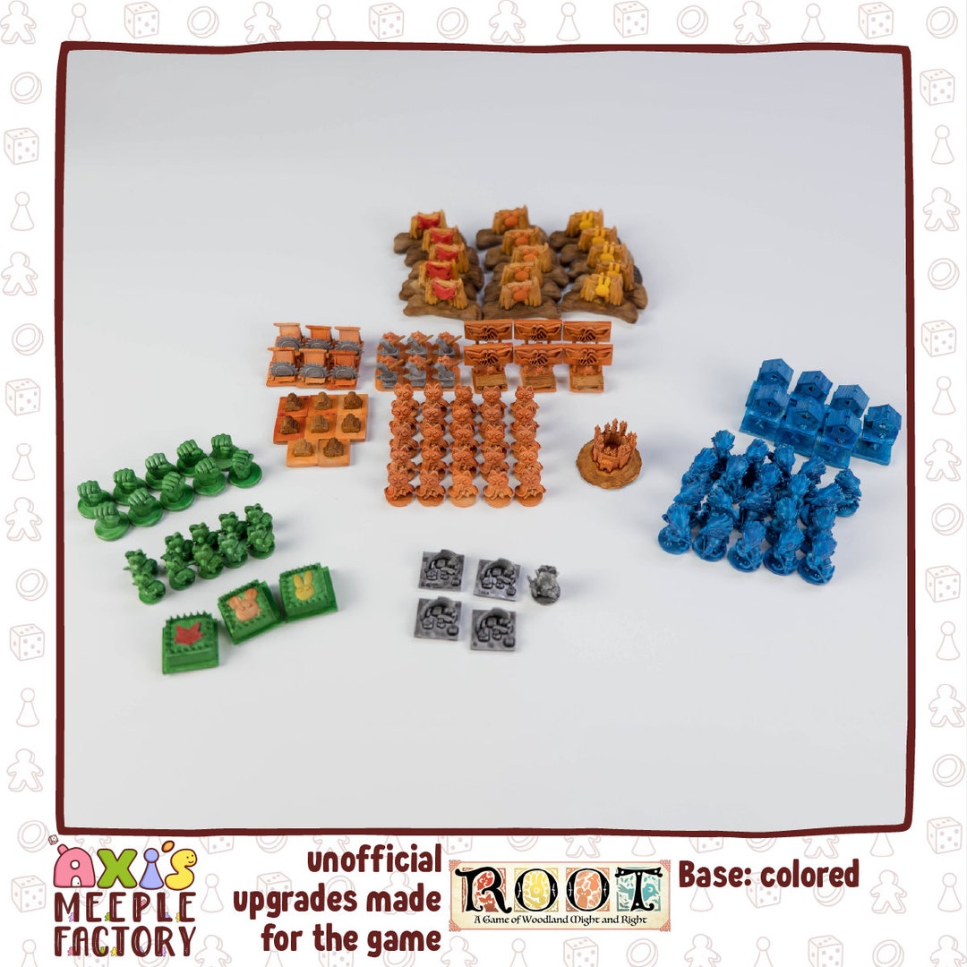 Root Board Game Unofficial Meeple Upgrades 122pcs - Etsy