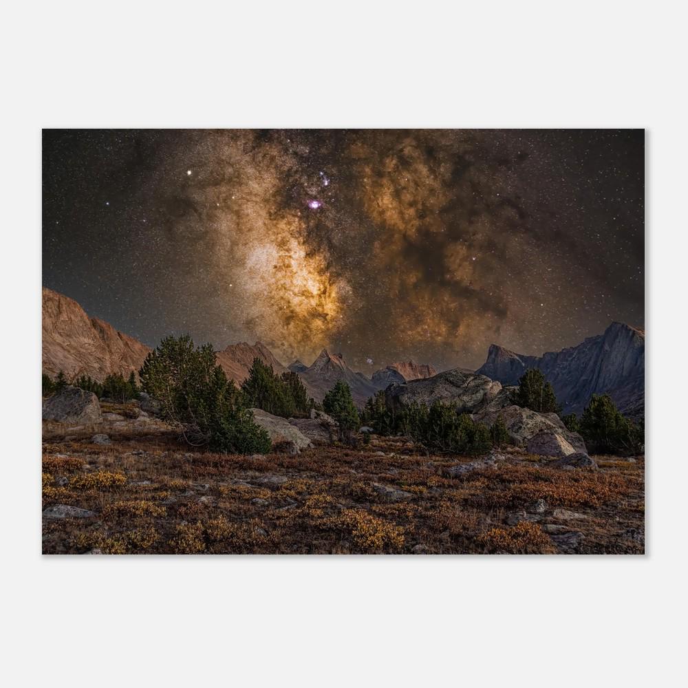 Wind River Range Wall Art - Stars Poster Starry Night, Wyoming Gift ...