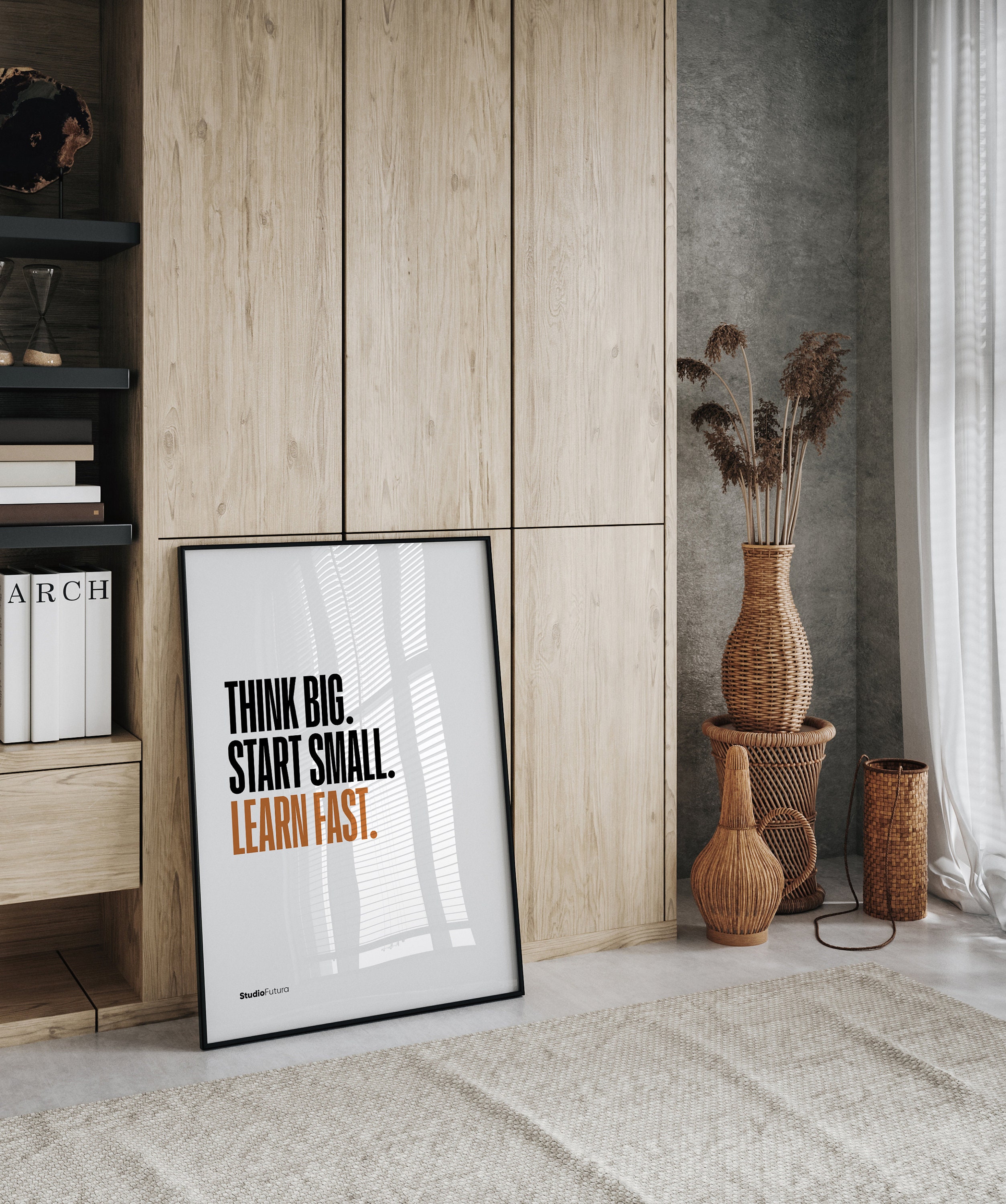 Think Big. Start Small. Learn Fast. Motivational Startup Posters. - Etsy