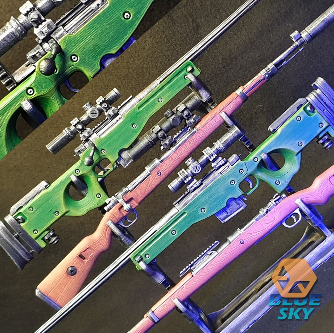 AWM/AWP 1/4 Scale - 3D Print STL File, Csgo and Pubg Weaponry, Awm and Free Weapon Rack ...