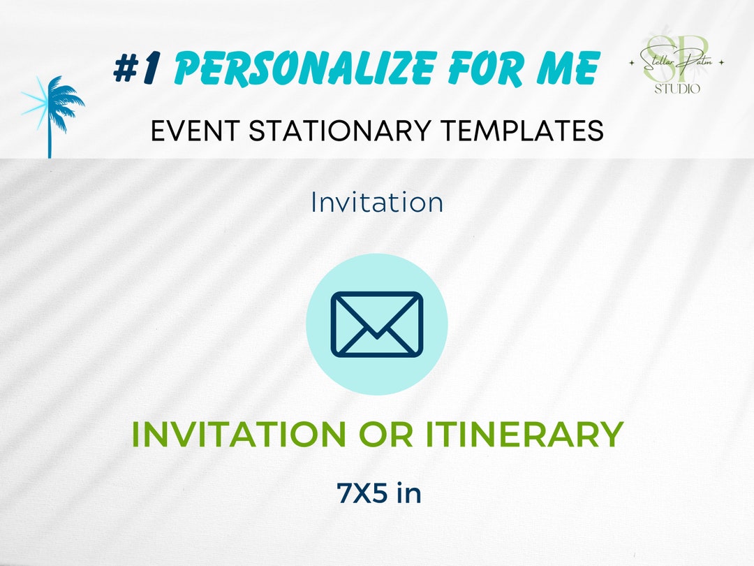 PERSONALIZE FOR ME, Made to Order Event Stationary, Invitation ...