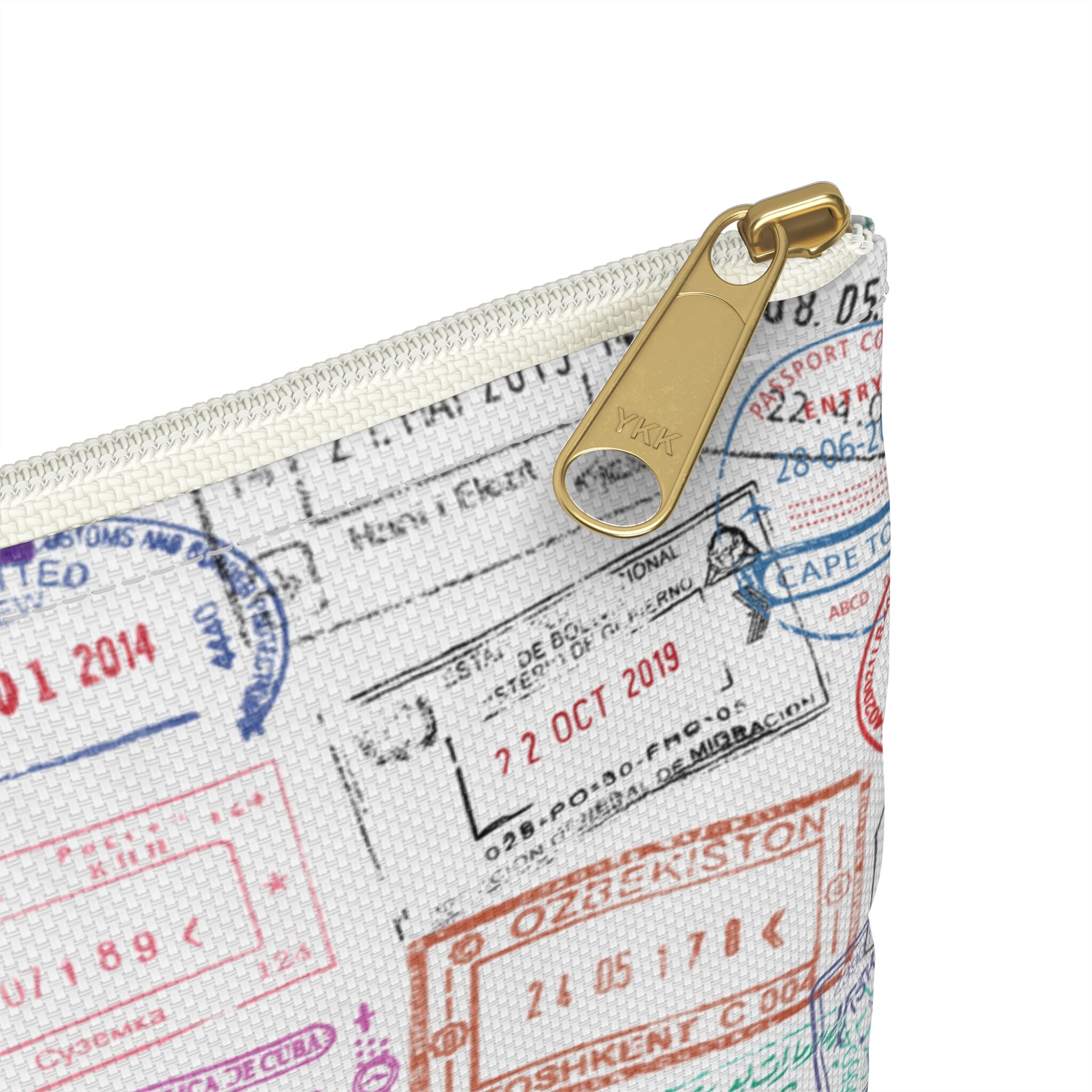Passport Stamp Travel Pouch, Travel Essentials Bag - Etsy