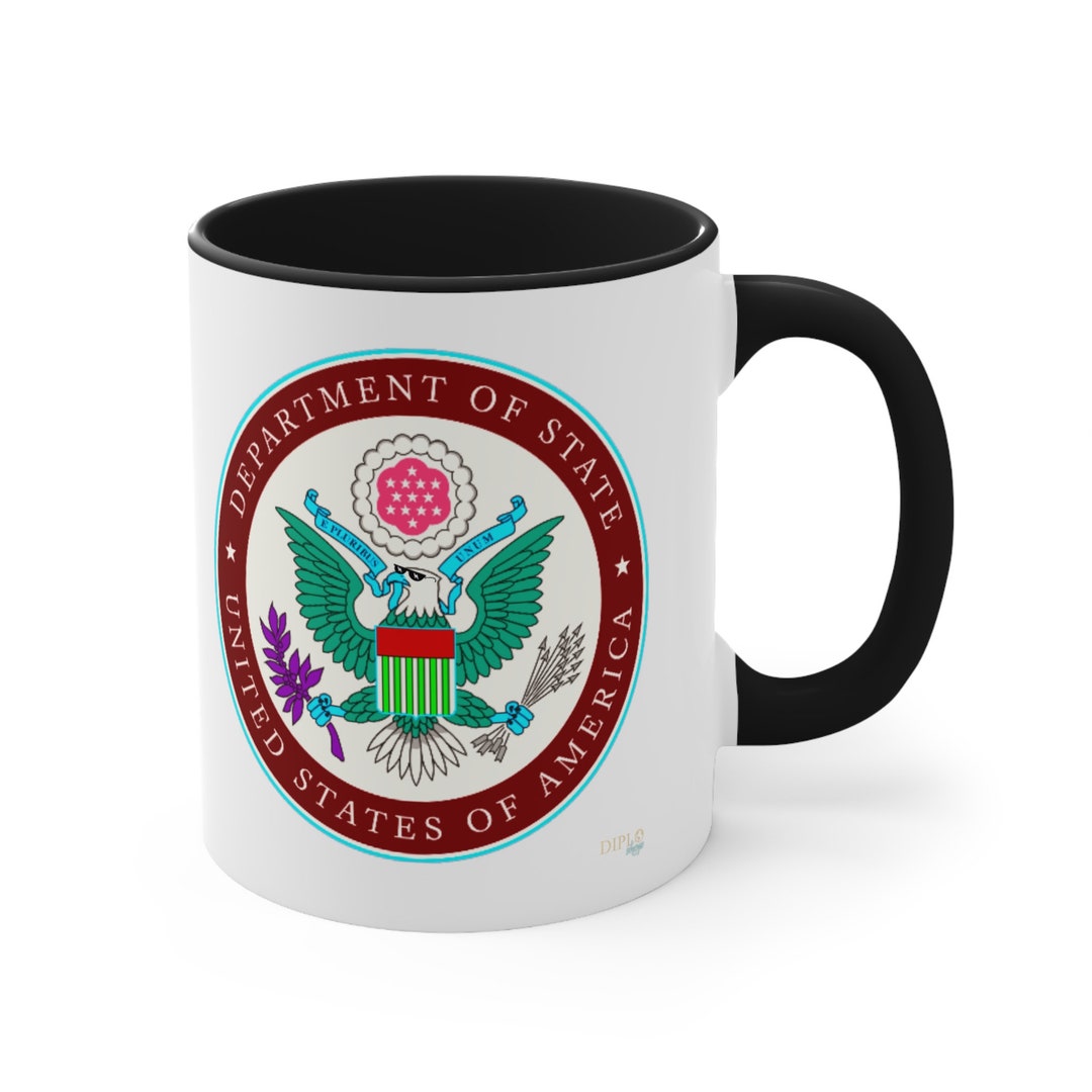Diplomatic AF + Funky Seal Accent Coffee Mug, Department of State ...