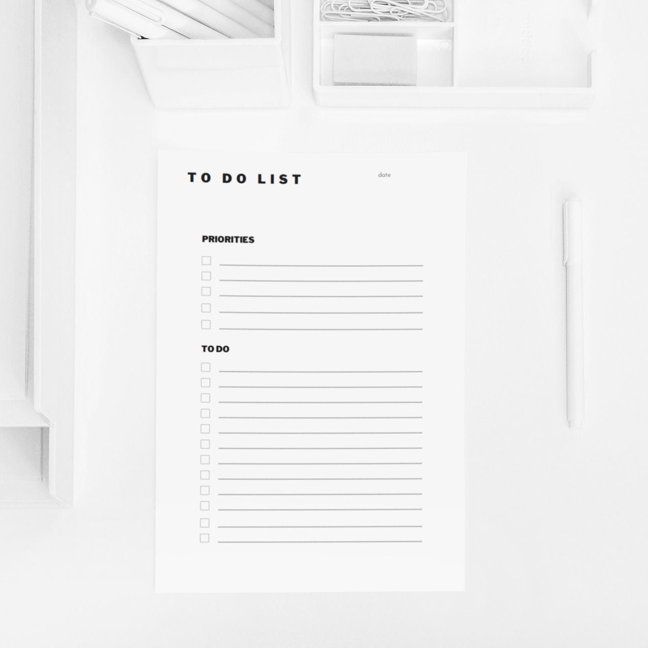 Printable to Do List | Daily to Do List | Instant Download | A4 ...