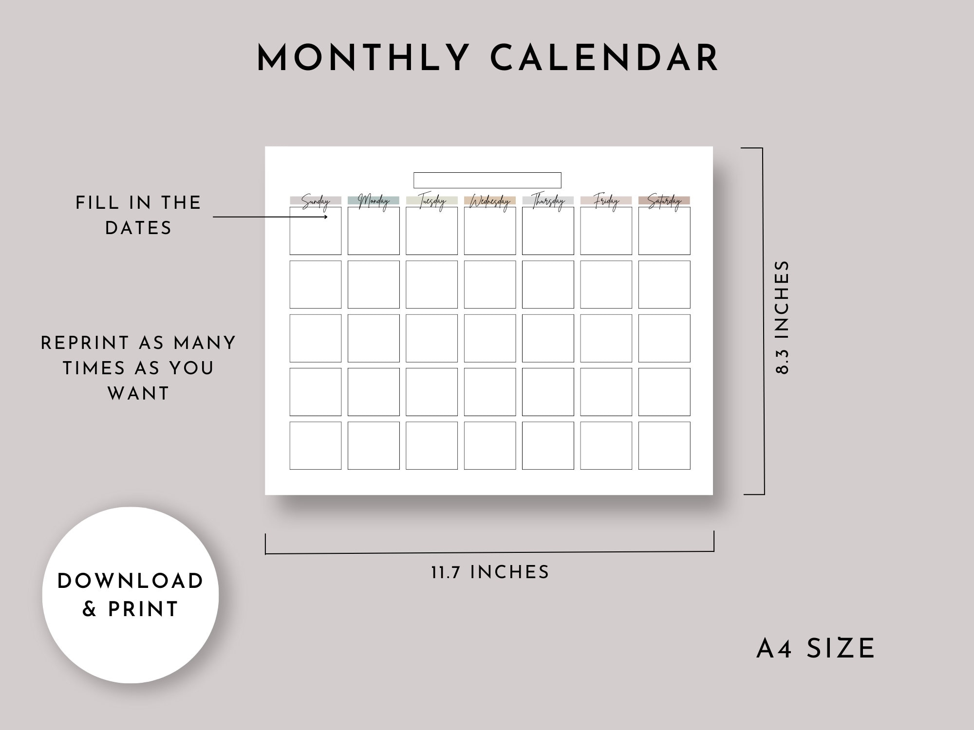 2024 Overall Planner cursive, 2024 Yearly Calendar, Monthly Calendar ...