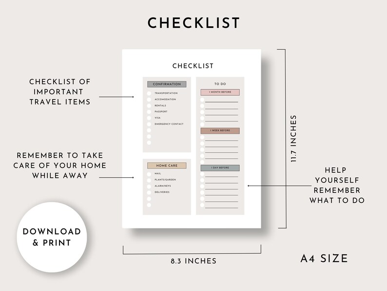 EDITABLE Travel Planner, Digital Trip Itinerary Planner, Travel Expense ...
