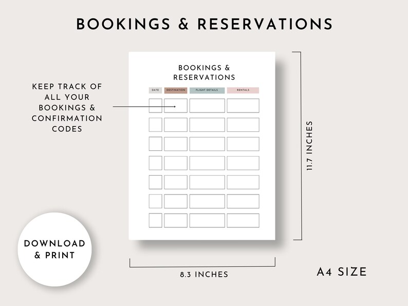 EDITABLE Travel Planner, Digital Trip Itinerary Planner, Travel Expense ...