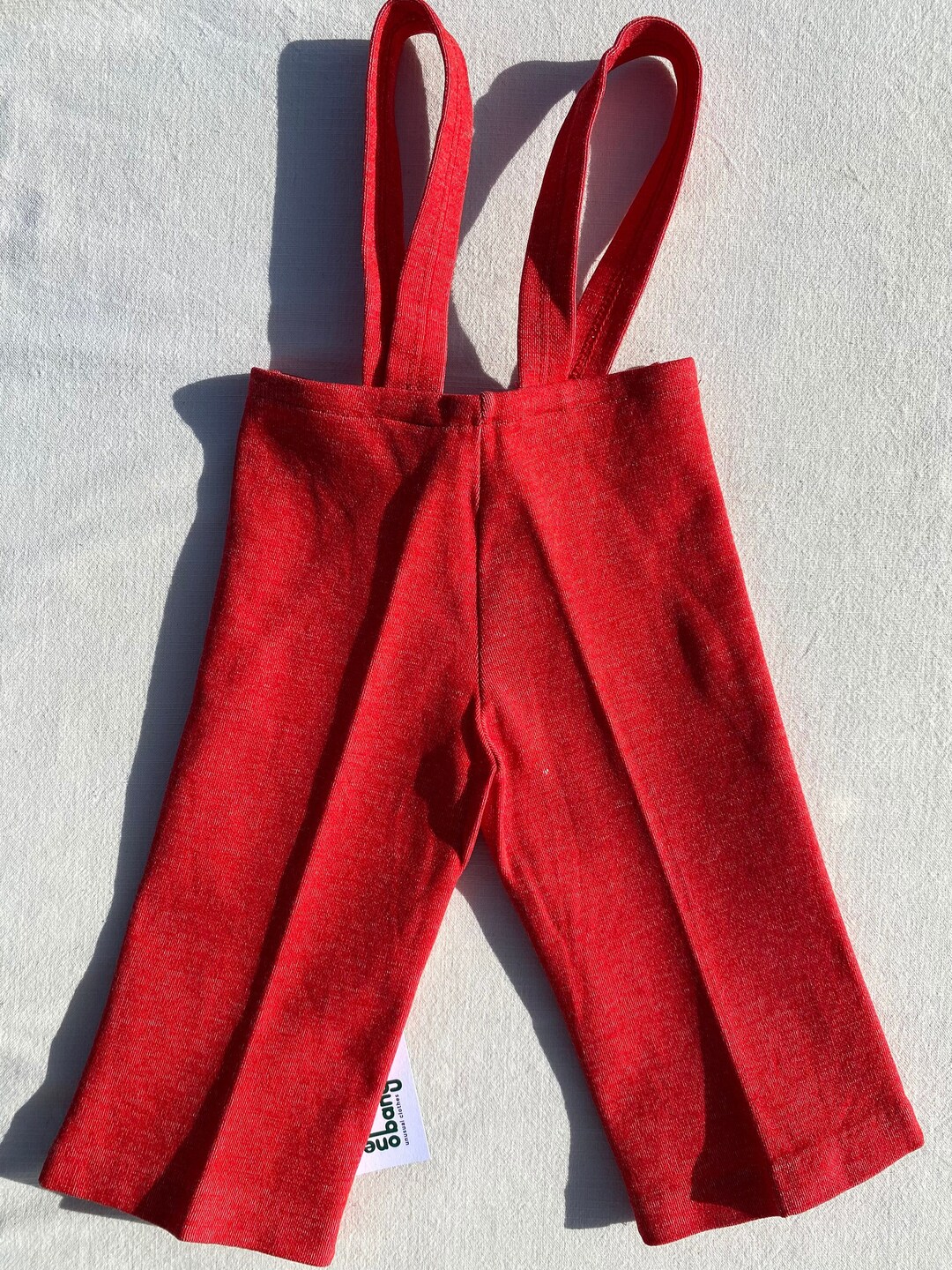 12/18 Meses Vintage 70s Red Dungarees New From Stock - Etsy
