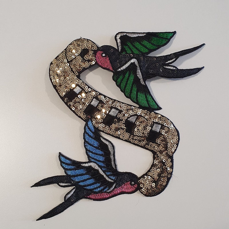 Swallow Applique - Etsy