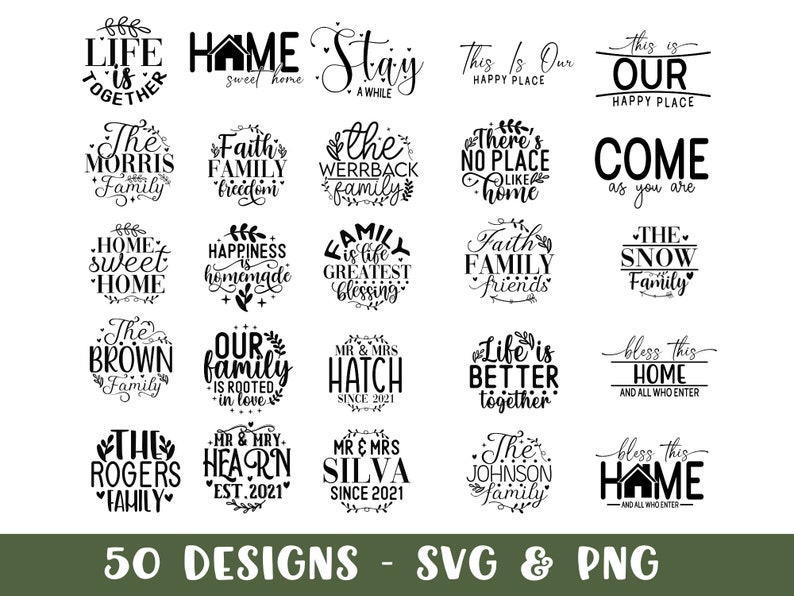 Round Sign Svg Bundle Circle Sign Svg Porch Sign Svg - Etsy Canada