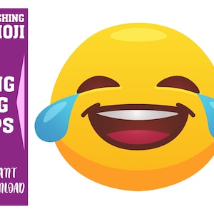 Laughing Smiley Face Svg Laughing Emoji Face Svg Happy Face Svg Emoji ...