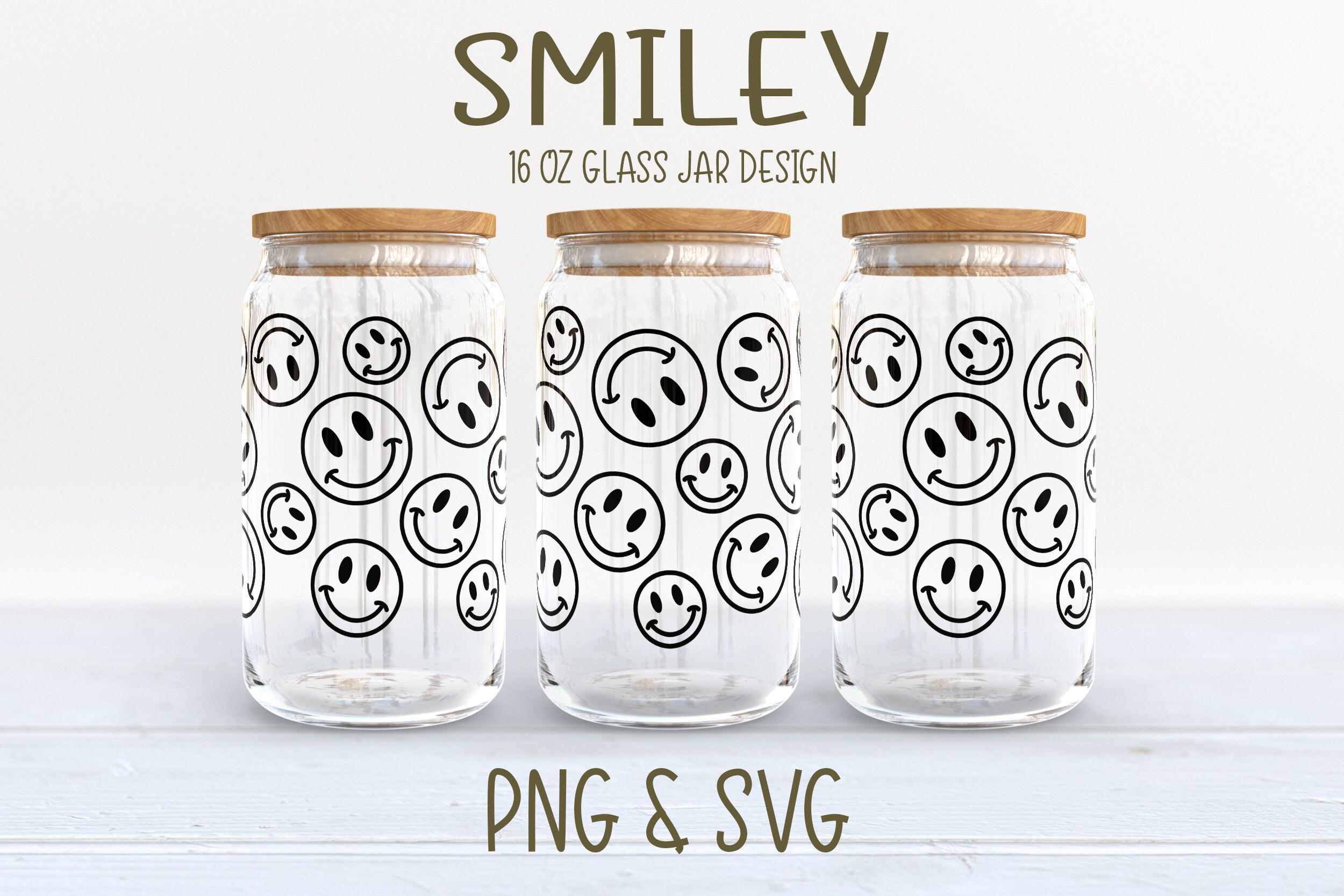 Smiley Glass Can Svg, Smiley Png, Glass Can Svg, Smiley Svg, Libbey Can ...