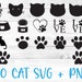 Cat Silhouette Cat Head SVG Cat SVG Cat Face SVG Cat Cut Files Cat ...
