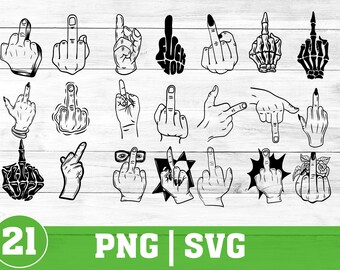 Middle Finger SVG Middle Finger Svg File Finger Sign Cut - Etsy Canada