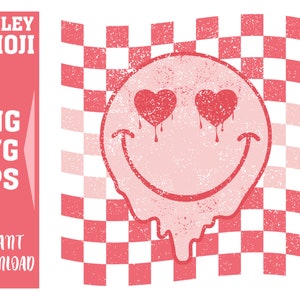 Valentine Smiley Face Svg Smiley Face Svg Happy Face Svg Emoji Svg Svg ...