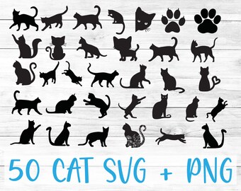 Cat Line Art Cat SVG Cat Head SVG Cat Face SVG Cat Cut Files Cat Design ...
