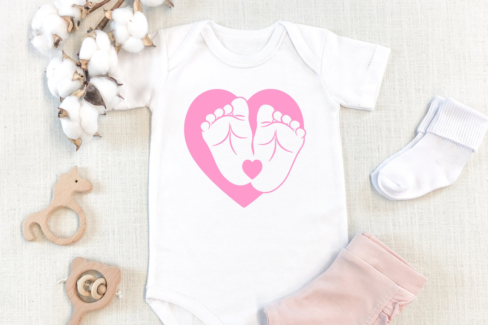 Babie Feet Heart Svg Newborn Heart Svg Newborn Foot Cricut Silhouette ...