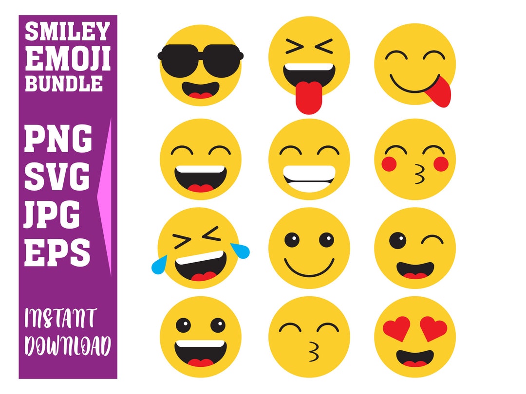 Smiley Face Svg Smiley Face Svg Happy Face Svg Yellow Smiley Face Svg ...