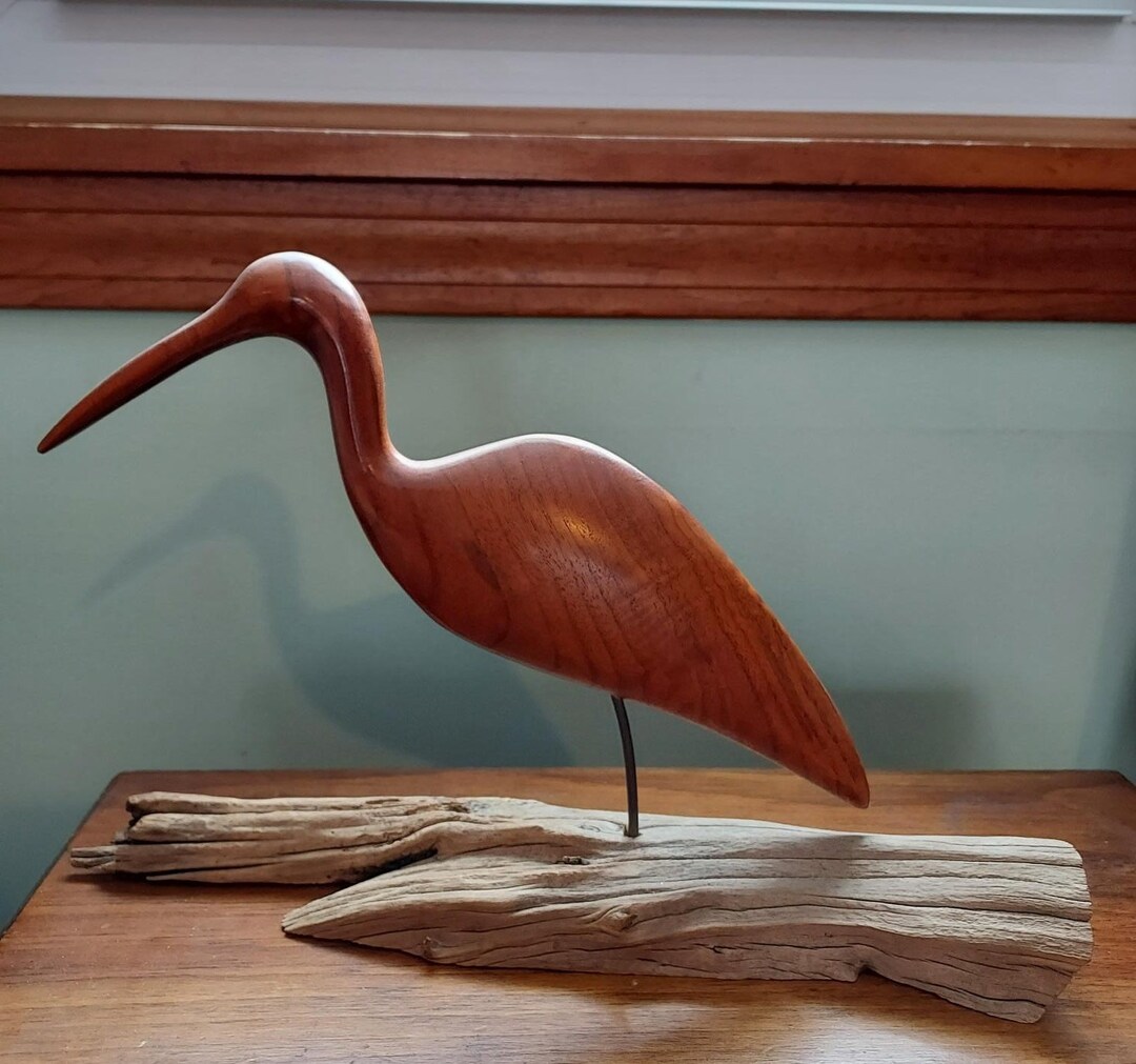 Wooden Bird Sculpture, Signed and Dated - Etsy