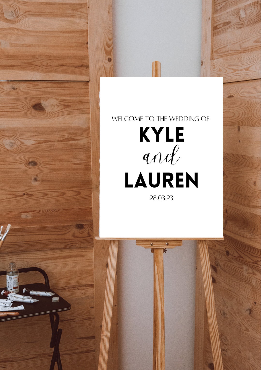 EDITABLE WEDDING SIGN | Digital Wedding Print | Aesthetic Wedding ...