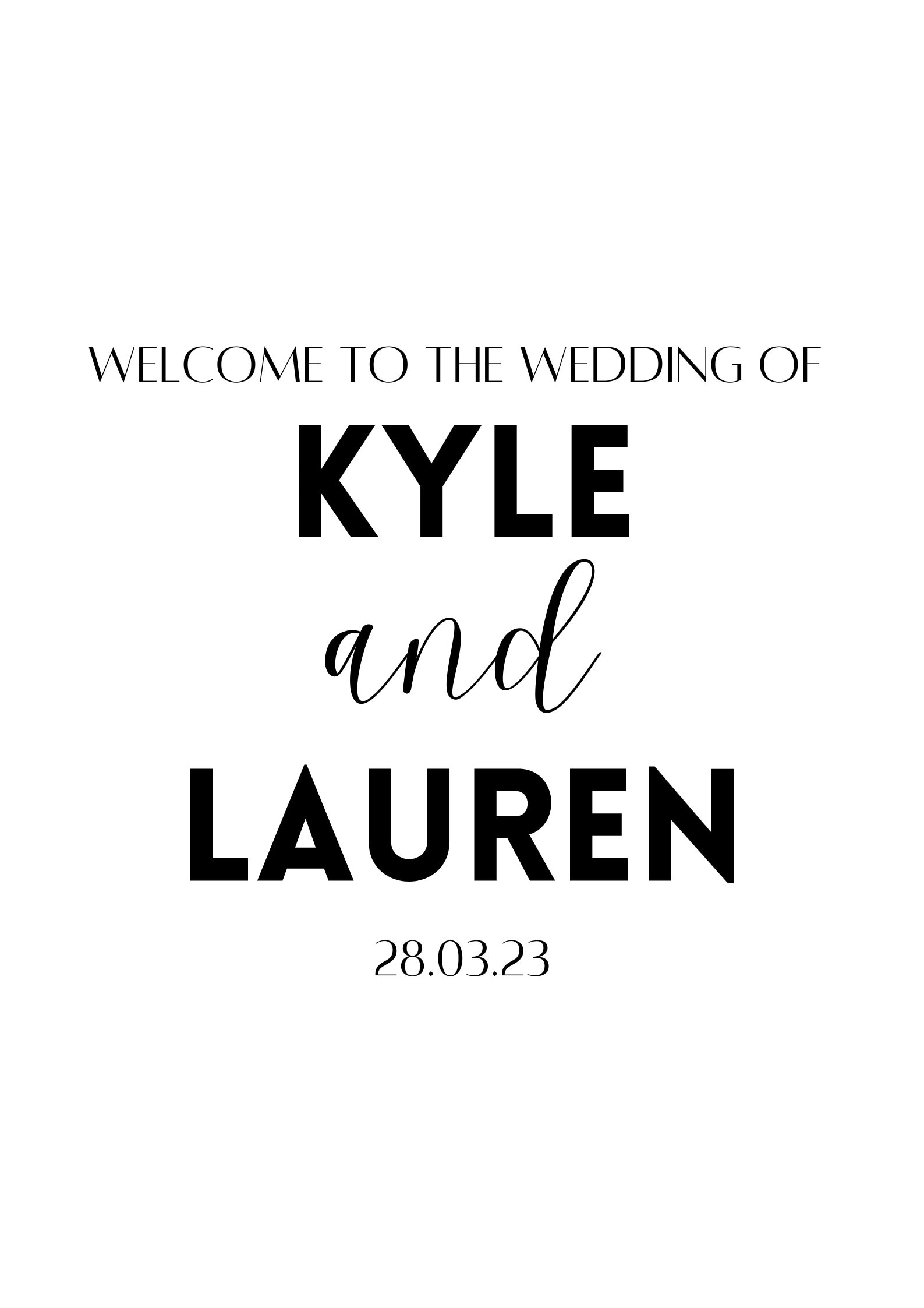 EDITABLE WEDDING SIGN | Digital Wedding Print | Aesthetic Wedding ...