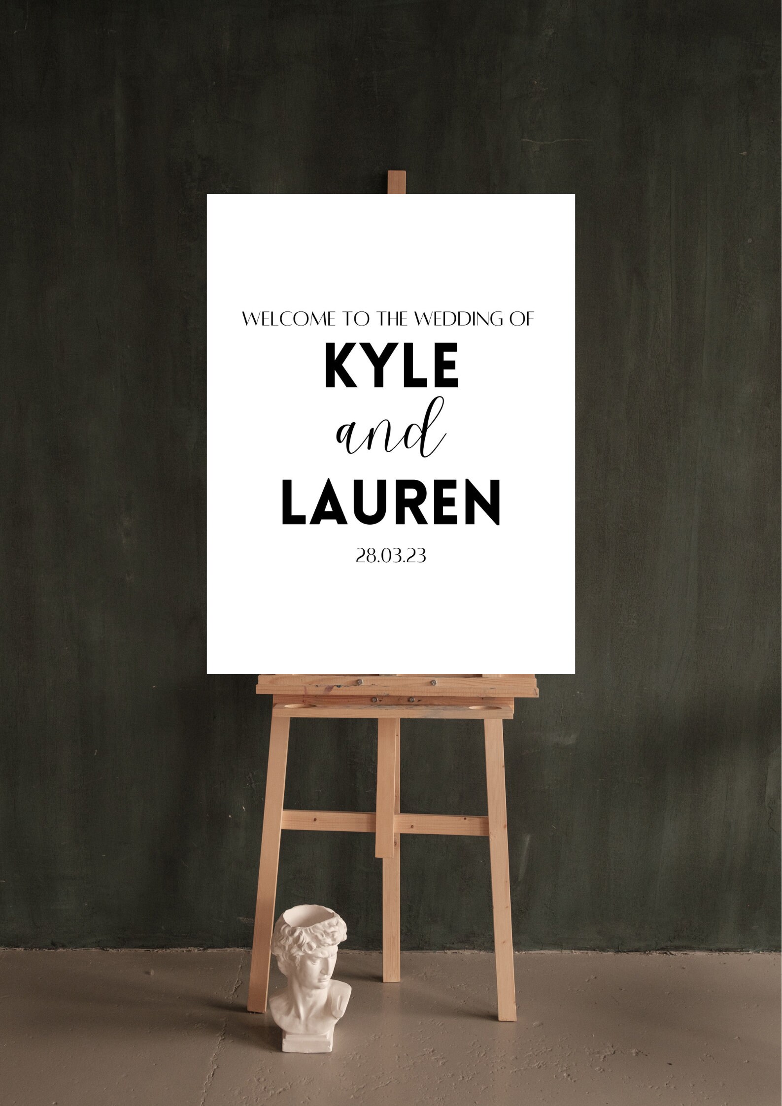 EDITABLE WEDDING SIGN | Digital Wedding Print | Aesthetic Wedding ...