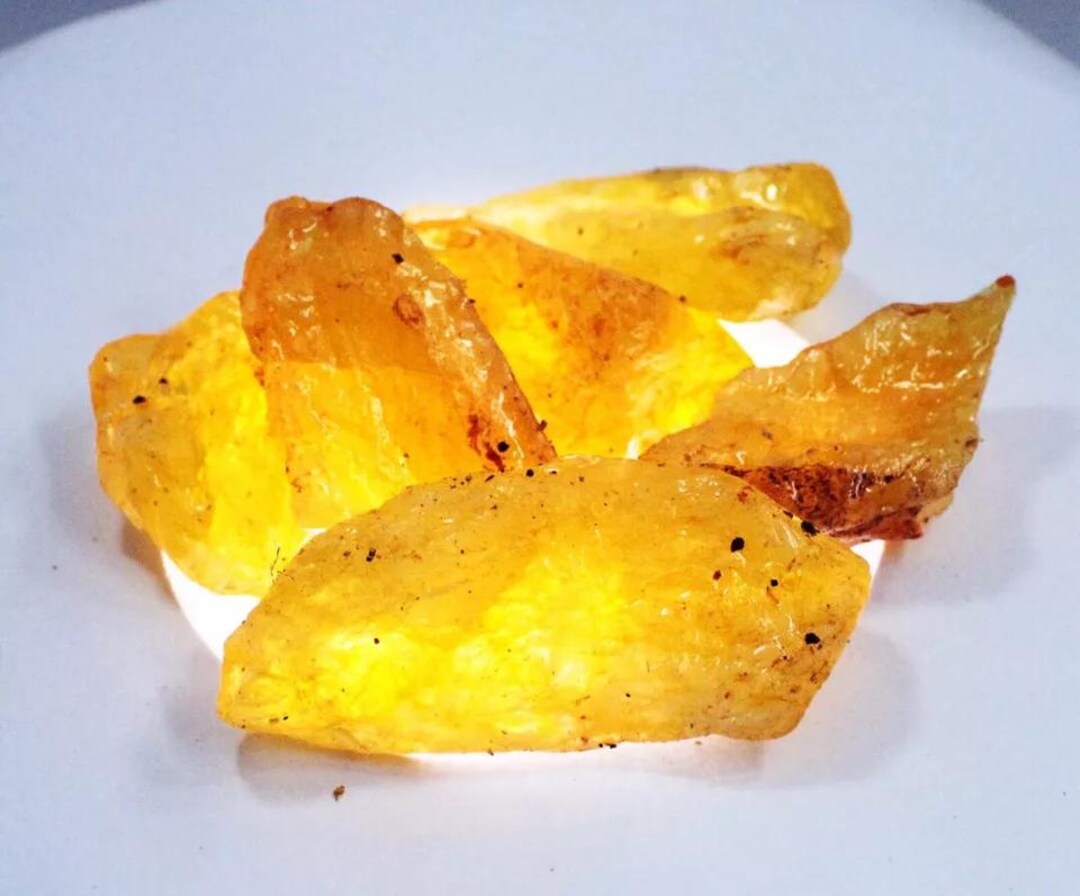 Certified Uncut Sapphire Raw Attractive Stone Yellow Sapphire Unheated ...