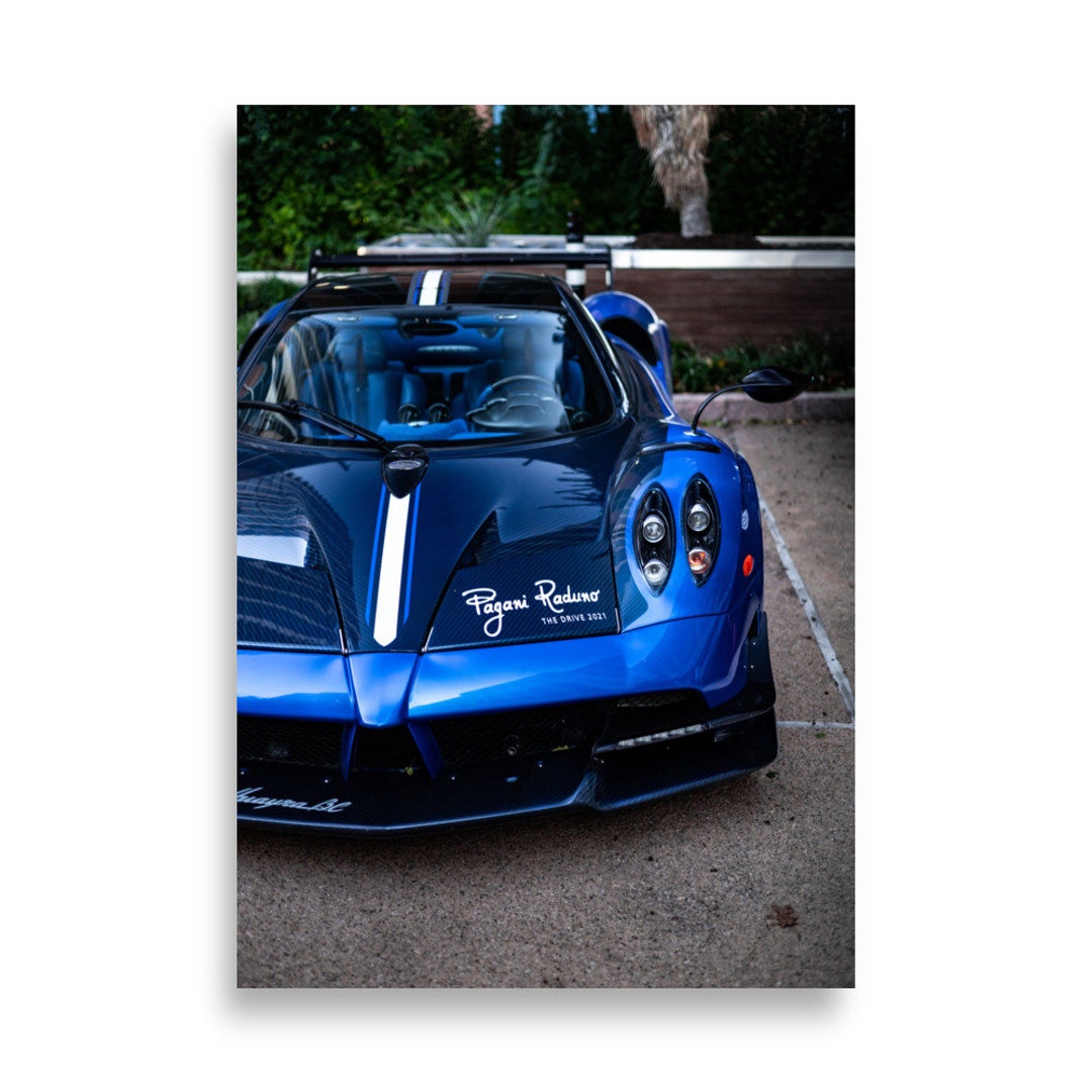 Pagani Huayra Hyper Car Print Matte Paper Poster Free Shipping - Etsy