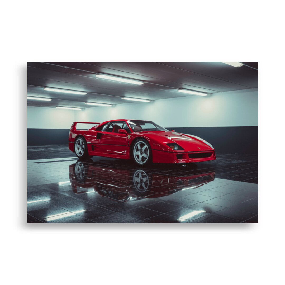 Ferrari F40 Super Car Print Matte Paper Poster Free Shipping - Etsy