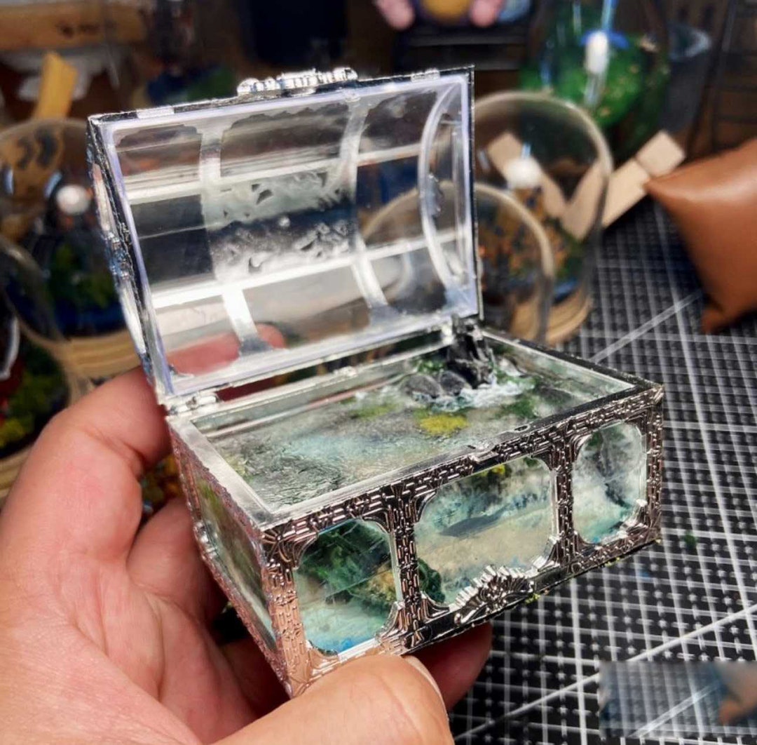 Jack's Treasure Handmade Miniature Landscape Mouth Transparent Treasure ...