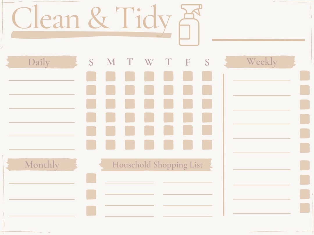 Adult Chore Chart - Etsy