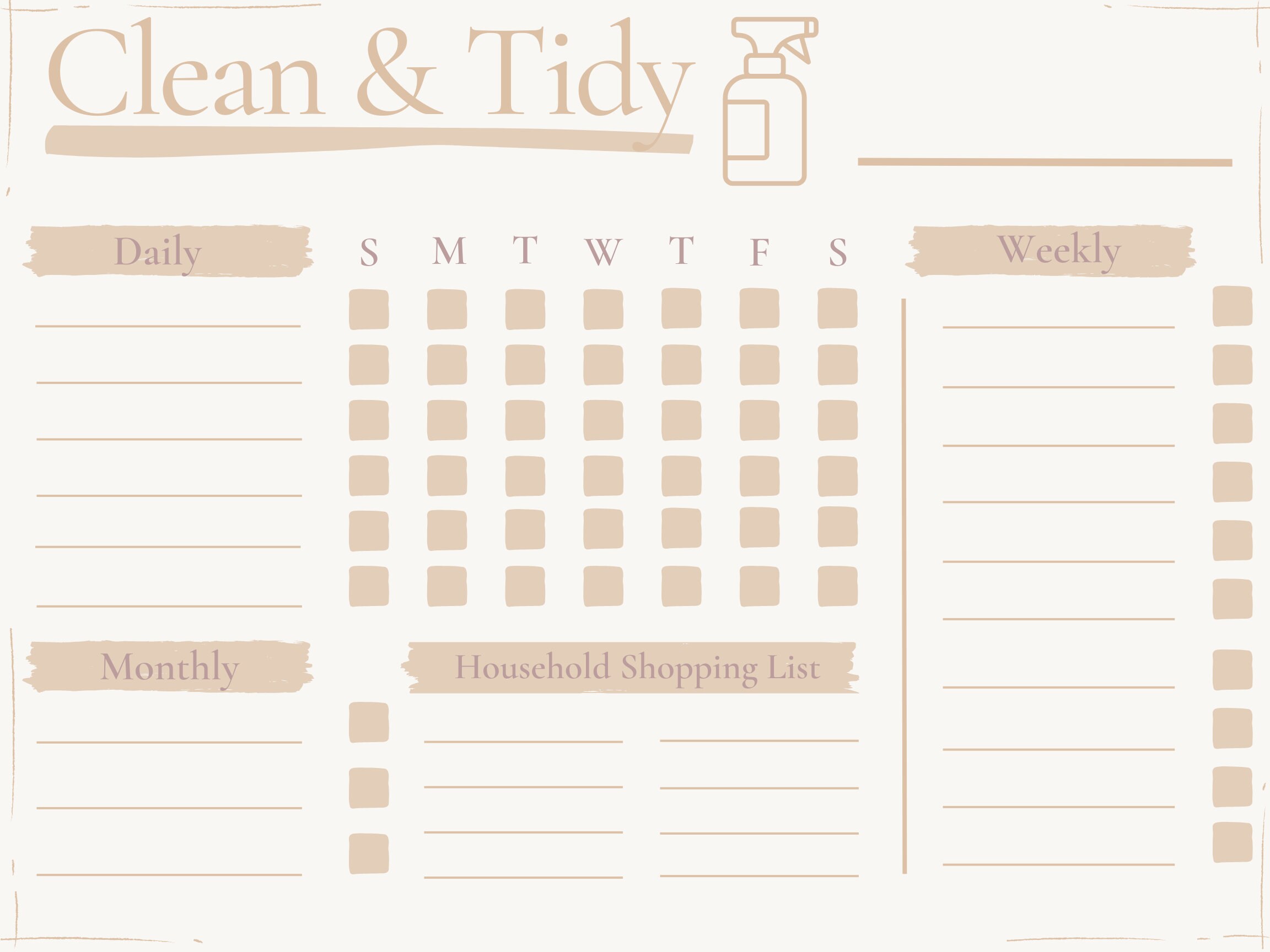 Adult Chore Chart - Etsy