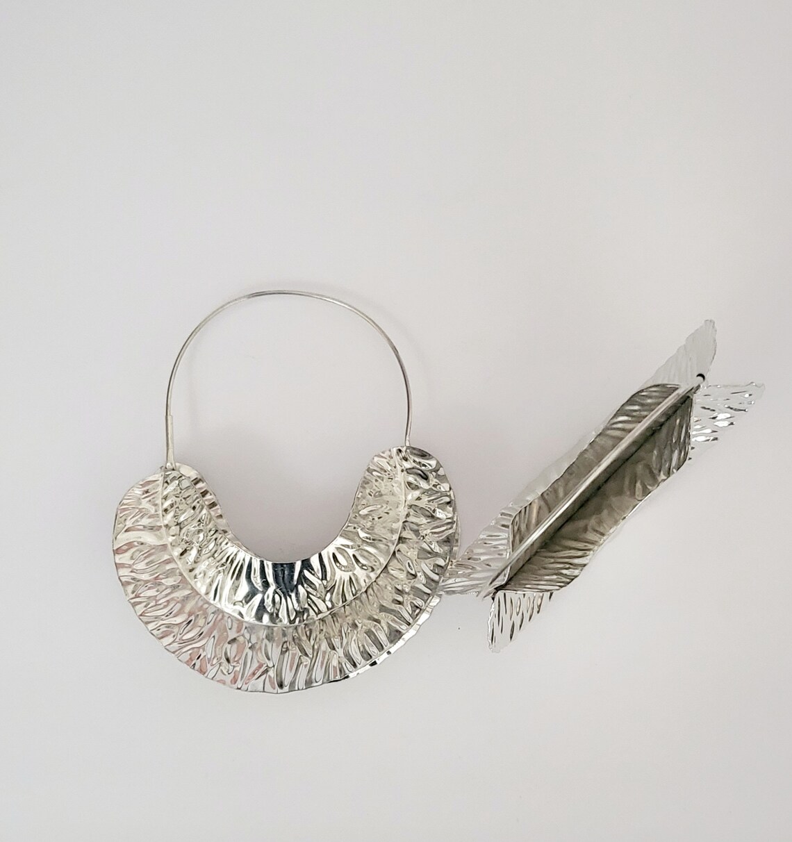 Fulani Silver Large Hoop Earrings - Etsy