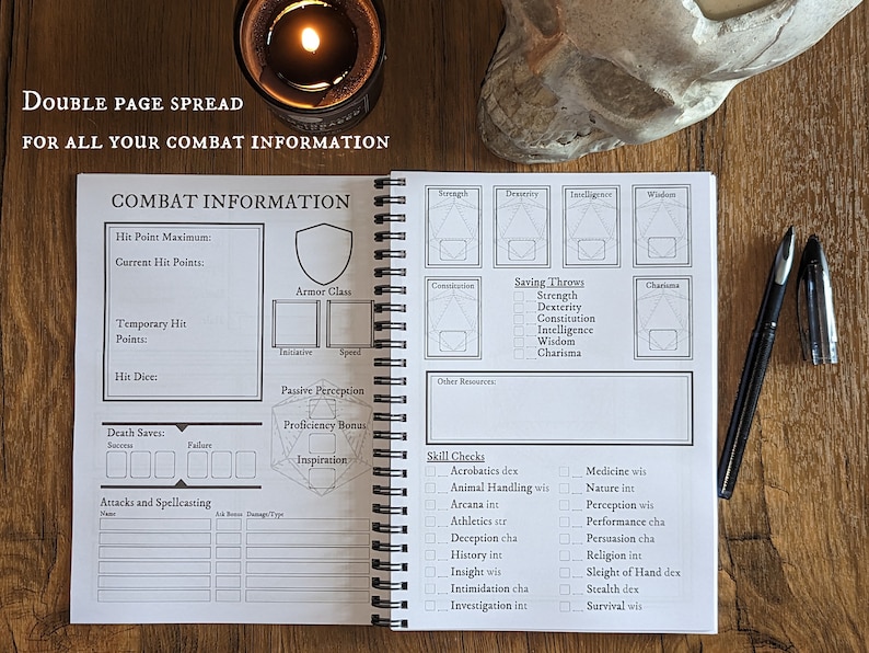 Deluxe Dungeons and Dragons Campaign Journal Dnd Notebook D&D - Etsy