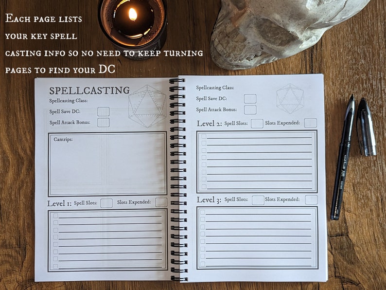 Deluxe Dungeons and Dragons Campaign Journal Dnd Notebook D&D - Etsy