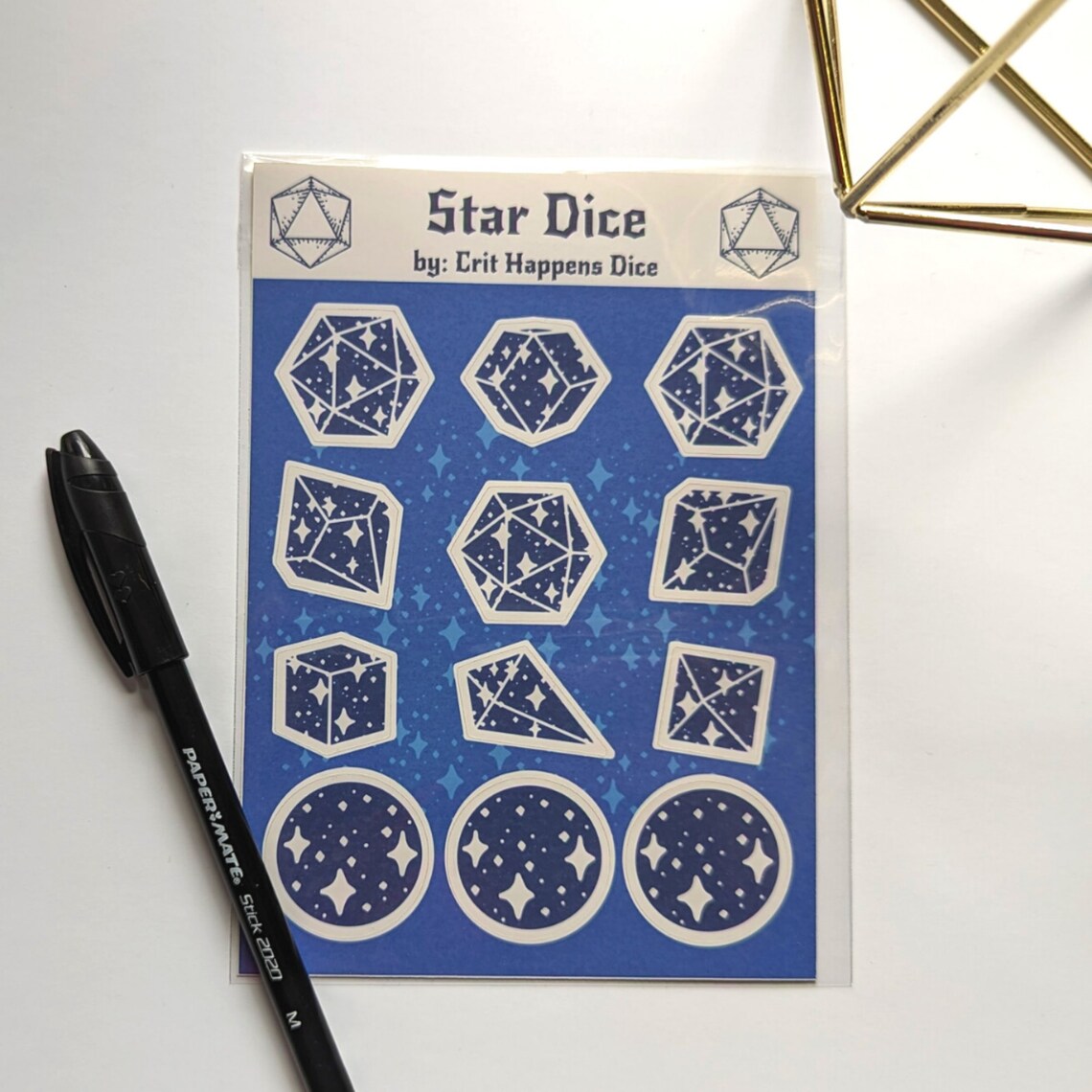 Star Dice Sticker Sheet Dnd Stickers Bujo Scrapbook Stickers Planner ...