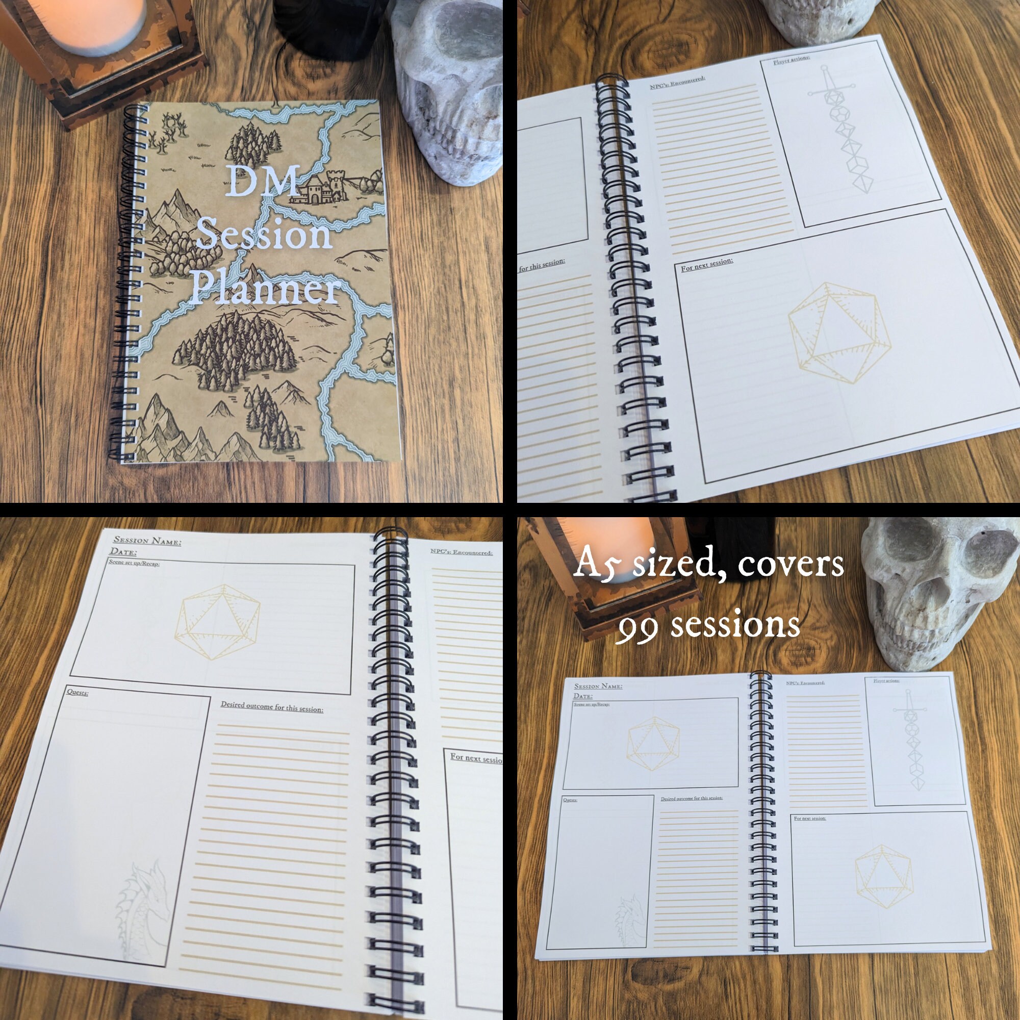DM Campaign Planner Dnd5e DM Session Planner Dnd - Etsy UK