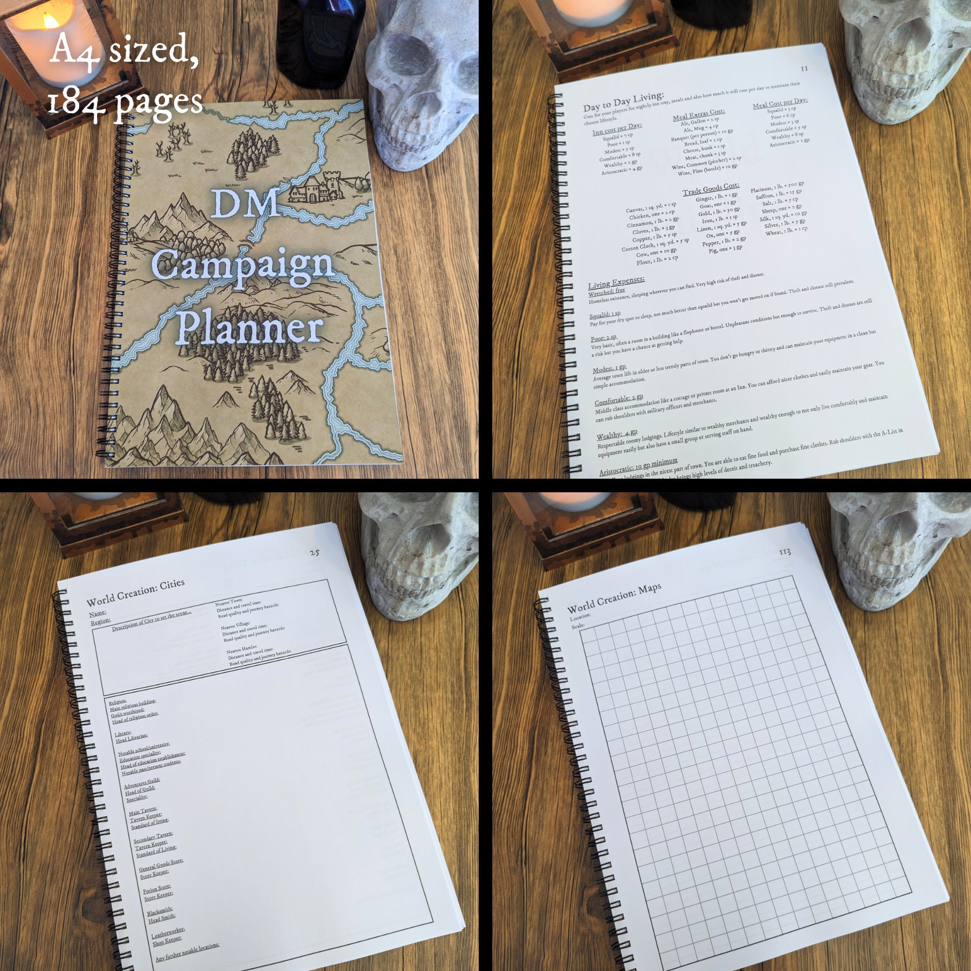 DM Campaign Planner Dnd5e DM Session Planner Dnd - Etsy UK