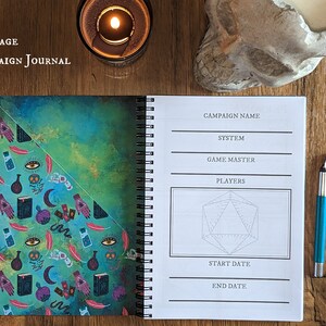 Deluxe Dungeons and Dragons Campaign Journal Dnd Notebook D&D Campaign ...